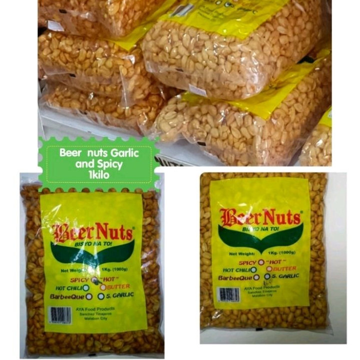 Skinless Flavored Nuts Garlic and Spicy 1kg | Shopee Philippines