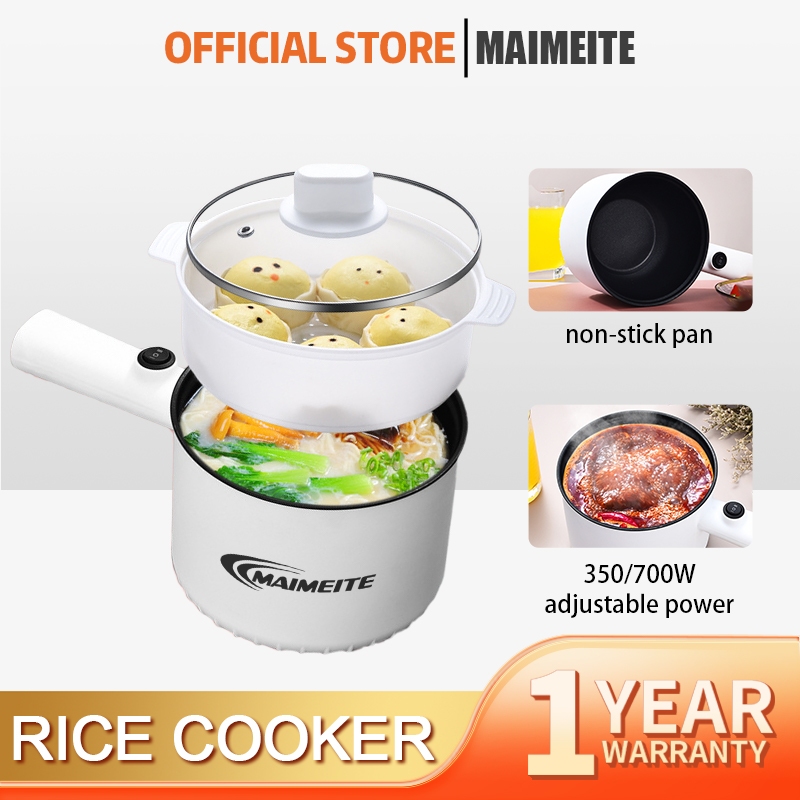 Maimeite mini rice cooker small with Steamer non stick pan hot pot ...