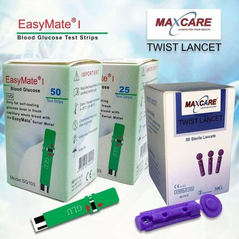 Easymate Glucose 25s/50s Plus 50s Lancets | Shopee Philippines
