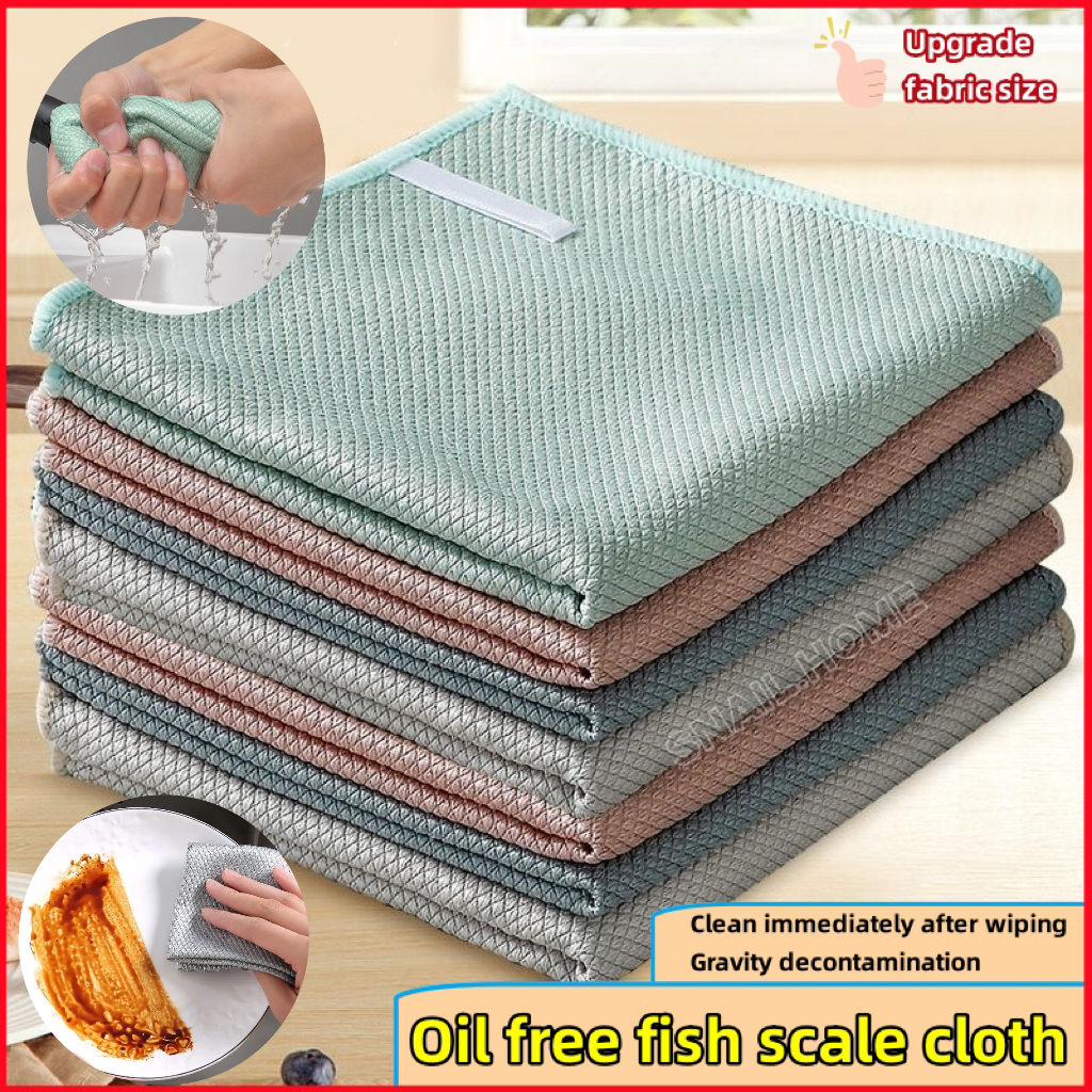 1 Pcs Soft Kitchen Washing Dish Bowl Cloth Clean Hand Towel Kitchen ...