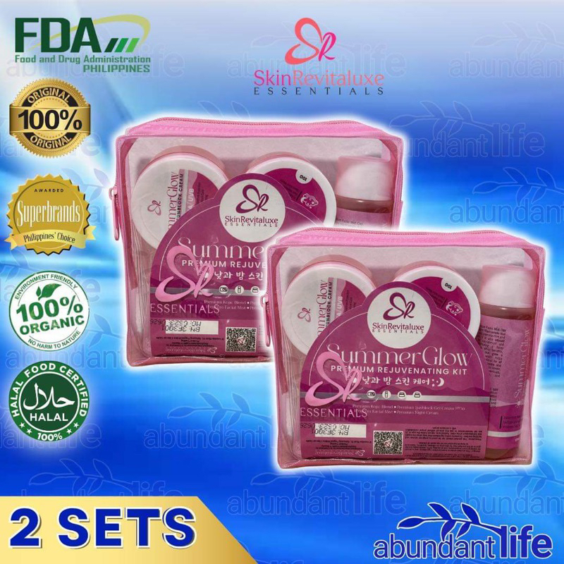2 SETS SUMMER GLOW PREMIUM REJUVENATING KIT | Shopee Philippines