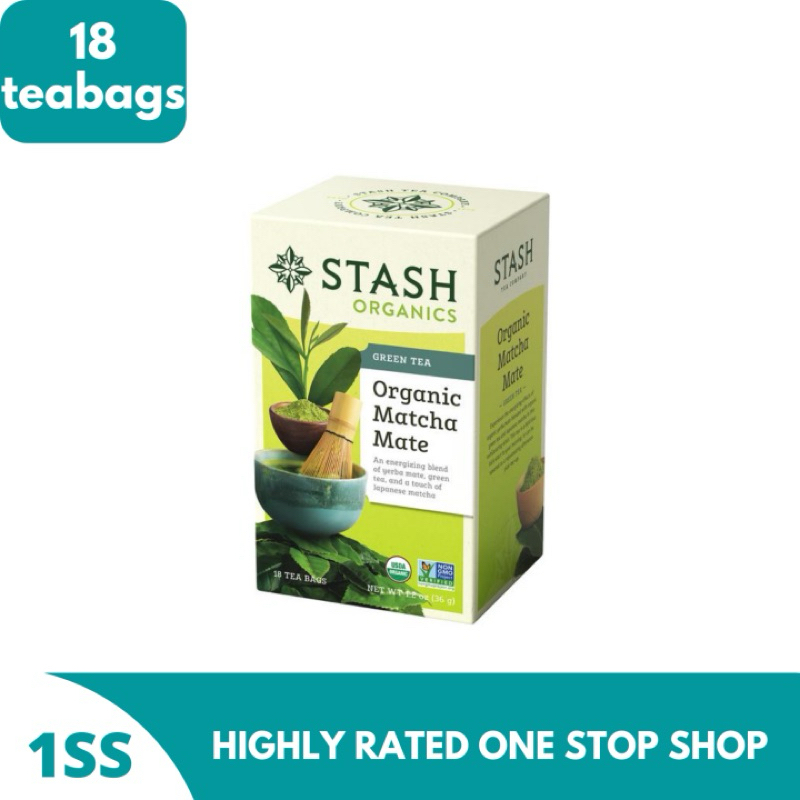 Stash Organic Matcha Mate Tea, 18 tea bags | Shopee Philippines