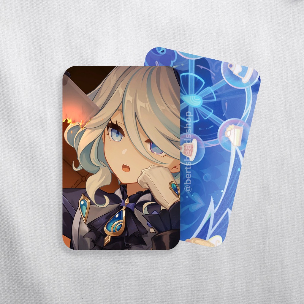 Genshin Impact Photocards - FURINA Textured Photocards Front and Back ...