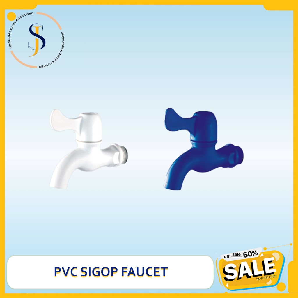 PVC Spigot Faucet with Hose Connector Gripo (BLUE / WHITE )COD | Shopee ...