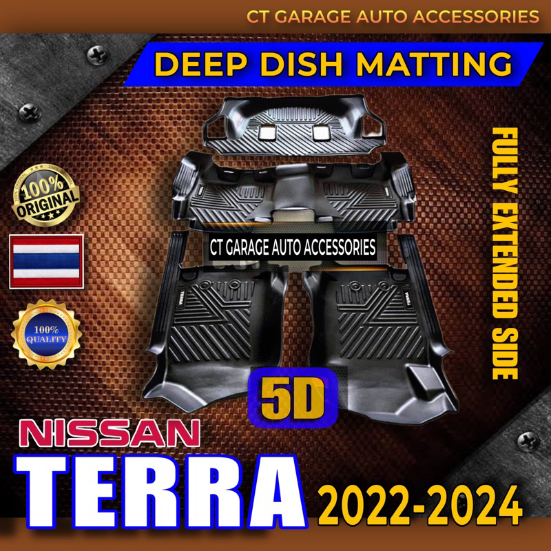 NISSAN TERRA 2022-2024 5D DEEP DISH MATTING FULLY EXTENDED SIDE (terra ...