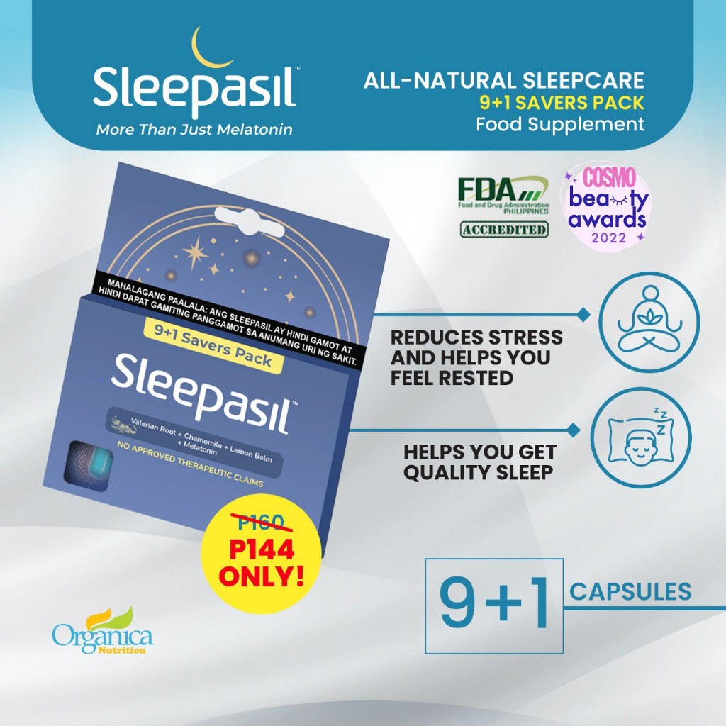 [For Sleep & Stress Relief] Sleepasil Melatonin & Magnesium Supplement ...