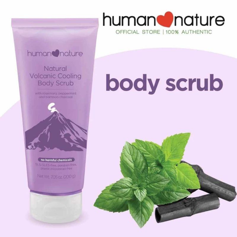 Human Nature Volcanic Cooling Body Scrub 200g | Shopee Philippines