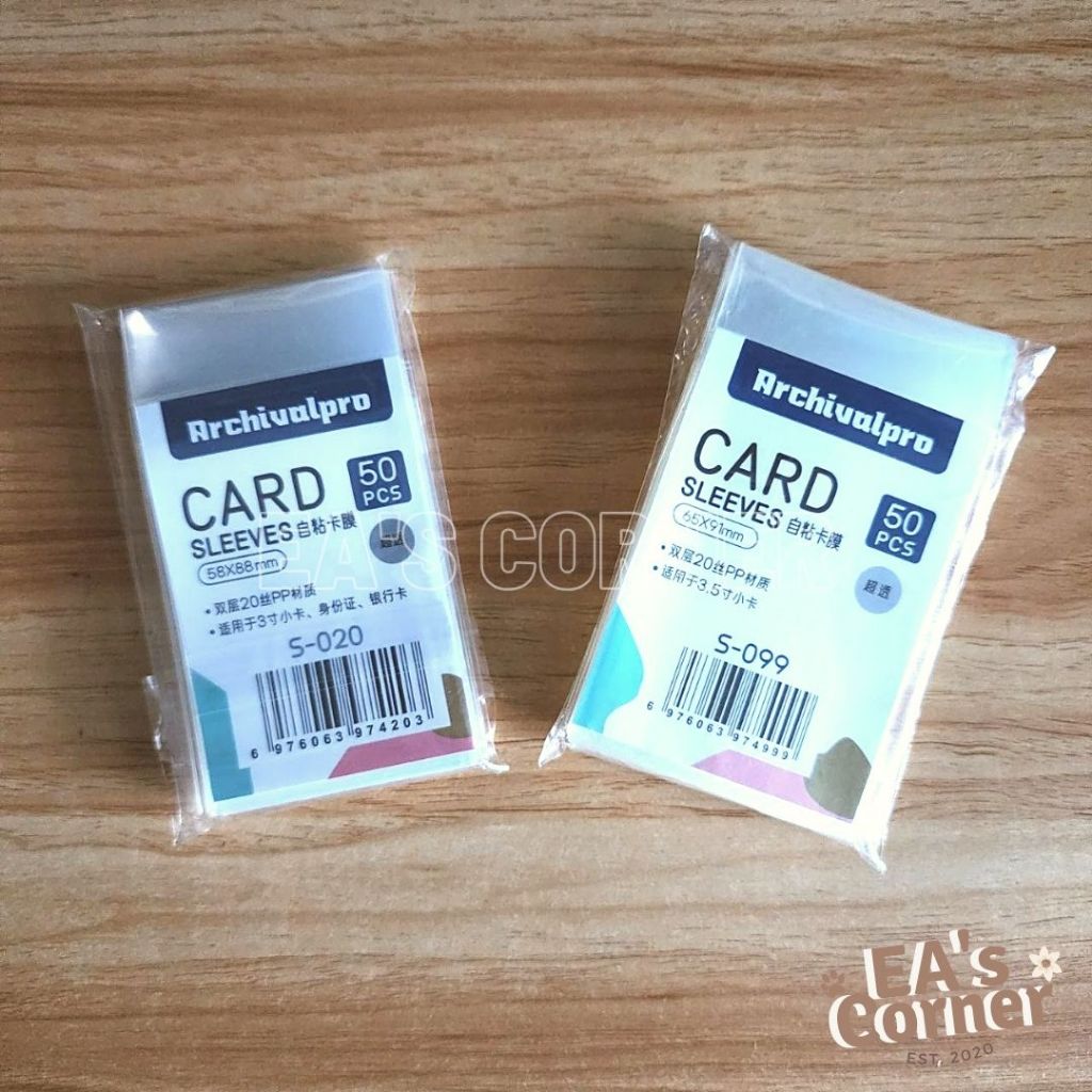 [EA's Corner] [Pack/Tingi] Archival Pro Card Sleeves Clear with ...
