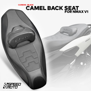 YAMAHA NMAX V1 CAMEL BACK SEAT BLACK LINE CARBON LEATHER BACK SEAT WITH ...
