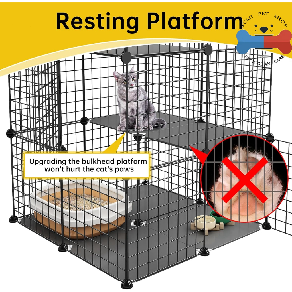 Stackable Cat cage Dog Cat Rabbit Cage easy assemble kitten pet cage Pet House Cage For Cat ...