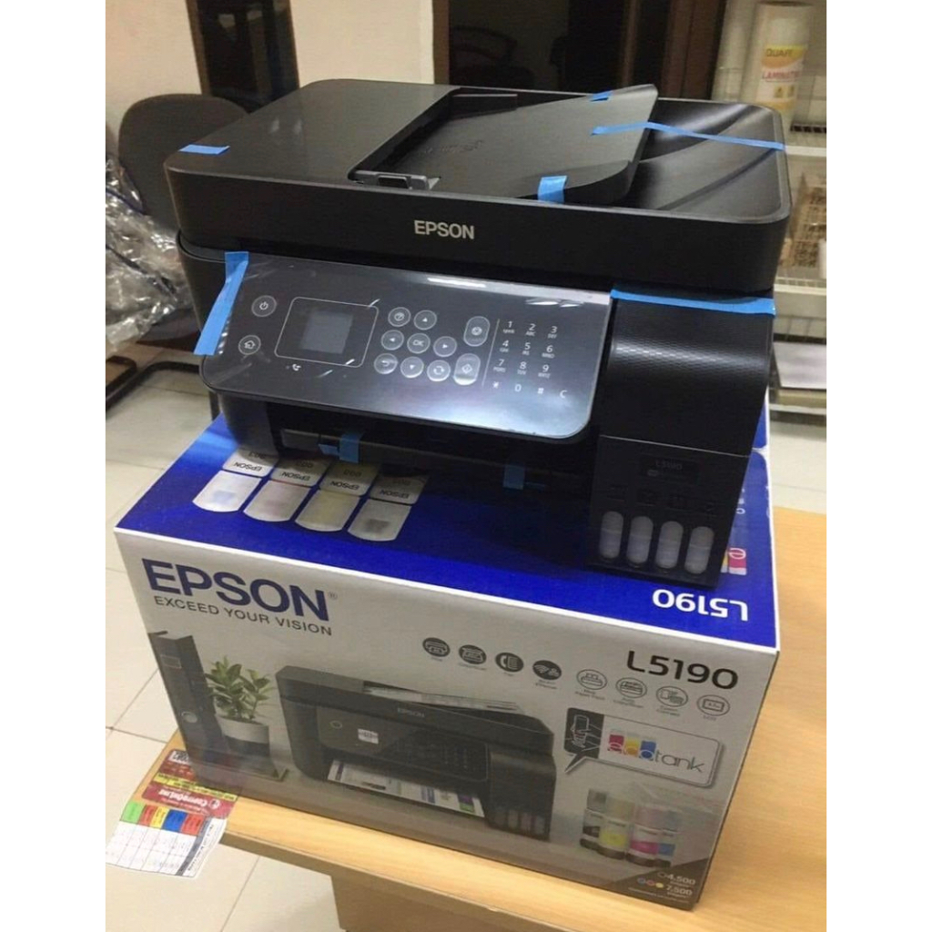 EPSON Printer Eco Tank L5190 Multifunction Wireless 3 In 1 | Shopee ...