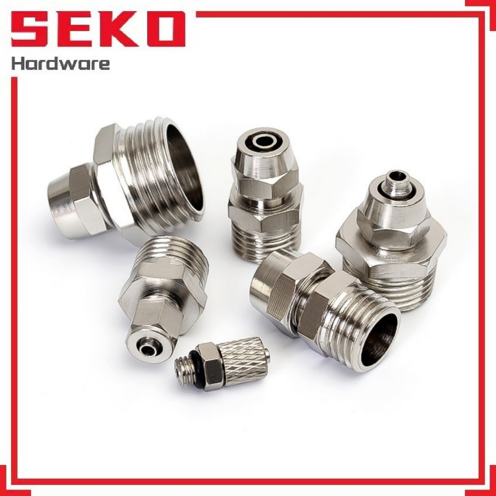 Pneumatic Hair Hose Quick Couplers Pc Thread 1/8 3/8 1/2" 1/4"Bsp ...