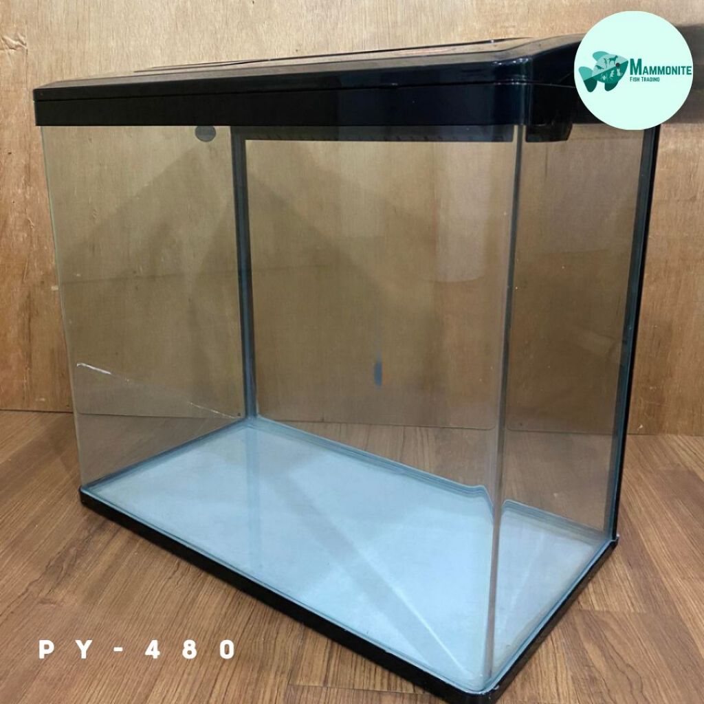 Aquarium Fish Tank Built-In LED Lamp with Filter Pump Infinity PY-480 ...