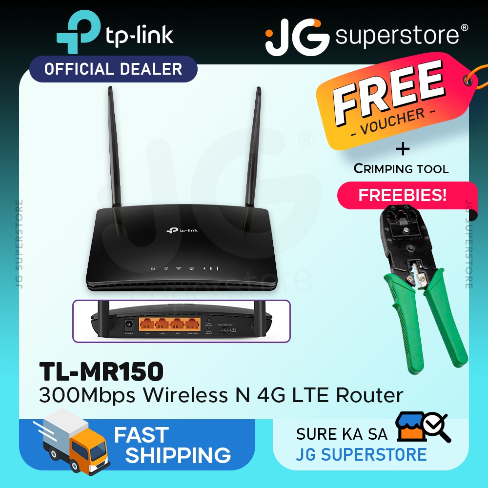 TP-Link TL-MR150 300Mbps Wireless N 4G LTE Router 2.4GHz w/ Built-in ...