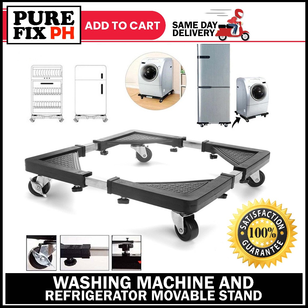 Upgrade Your Laundry Room with a Movable Washing Machine Stand on ...