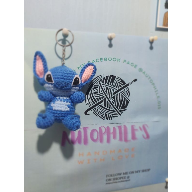 Stitch Keychain (amigurumi) | Shopee Philippines