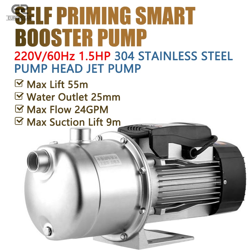 220V Stainless Stee Self Priming Jet Pump 100% Copper Motor Self ...