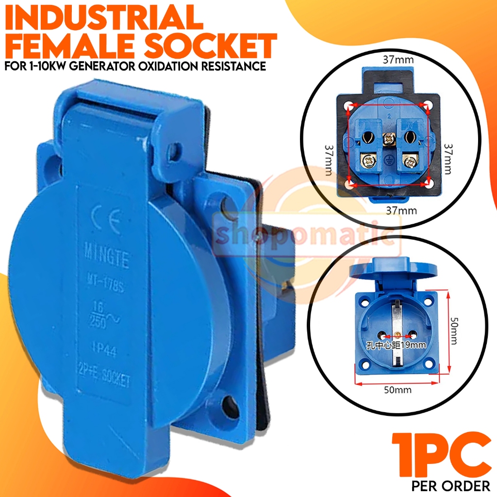 🟧Industrial Socket Female Socket 220-250V 16A Electrical Connector🟧 ...