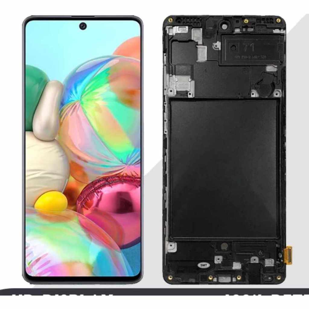 6.77'' OLDED With Frame For Samsung Galaxy A71 A715 SM-A715F/DS LCD ...