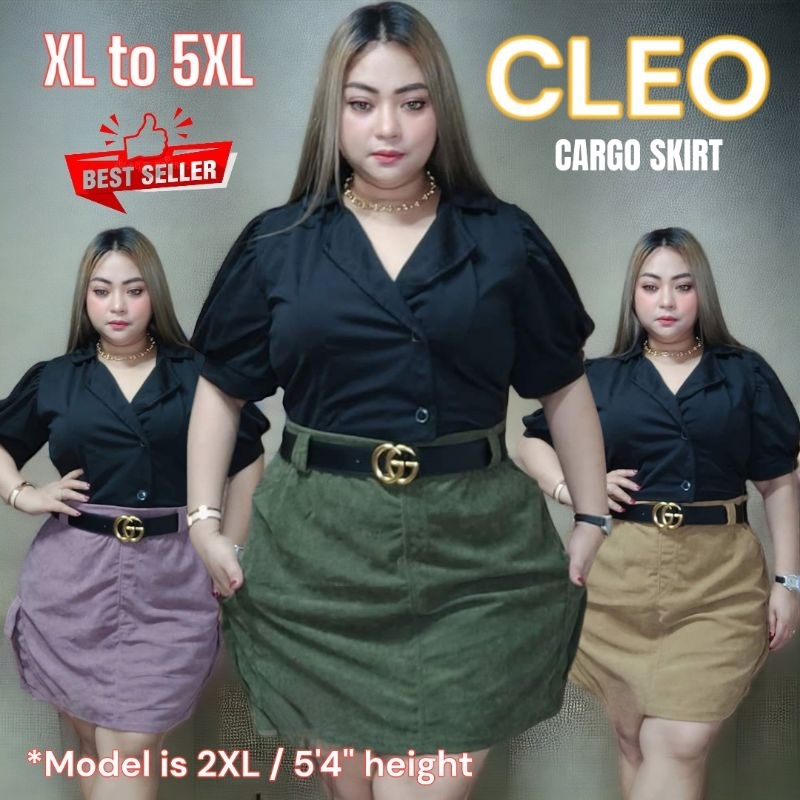 AOS CLEO CARGO SKIRT & CLEA PAPERBAG SKIRT Plus Size Fits XL to 5XL (up ...
