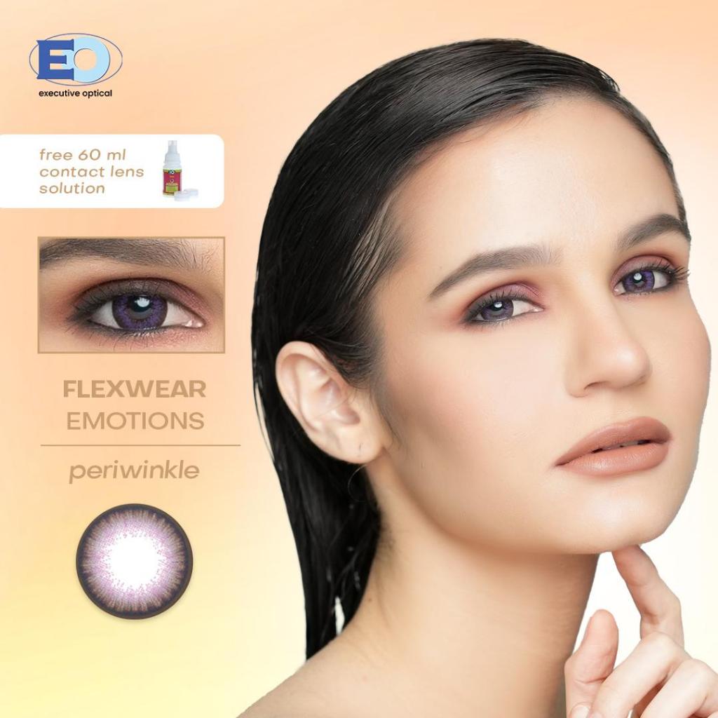 EO Flexwear Emotions Colored Graded Contact Lens - Periwinkle Purple (1 ...