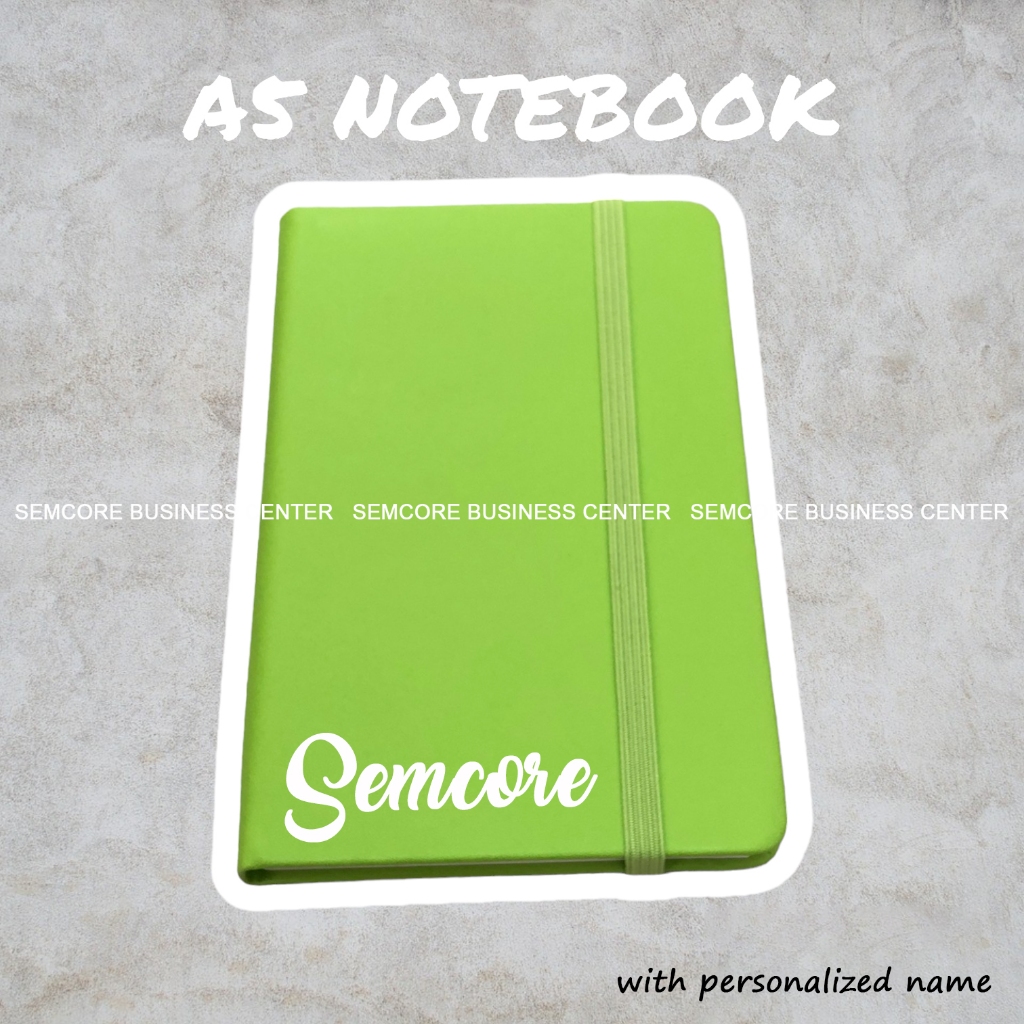 Personalized A5 Notebook With Garter | Shopee Philippines