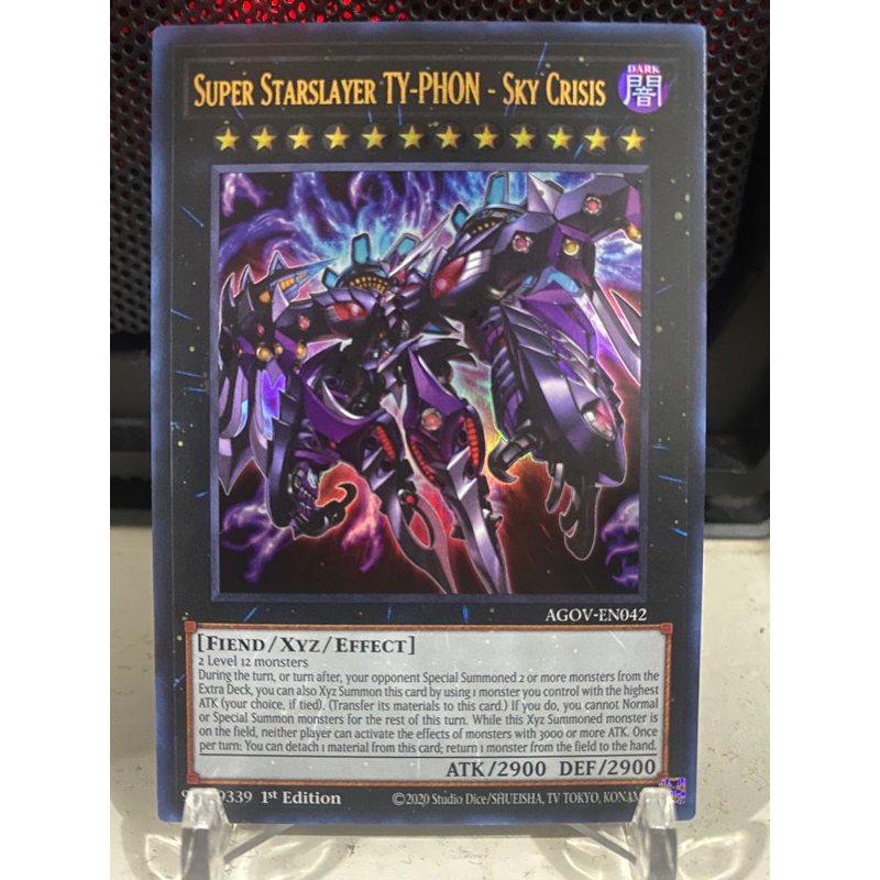 Super Starslayer TY-PHON - Sky Crisis - AGOV-EN042 - Ultra Rare 1st ...