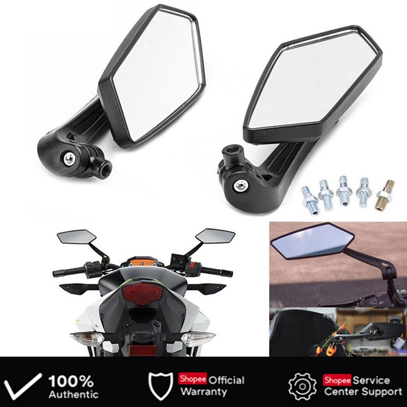 Black Motorcycle Accessories Side Mirrors For Cafe Racer Motorcycle ...
