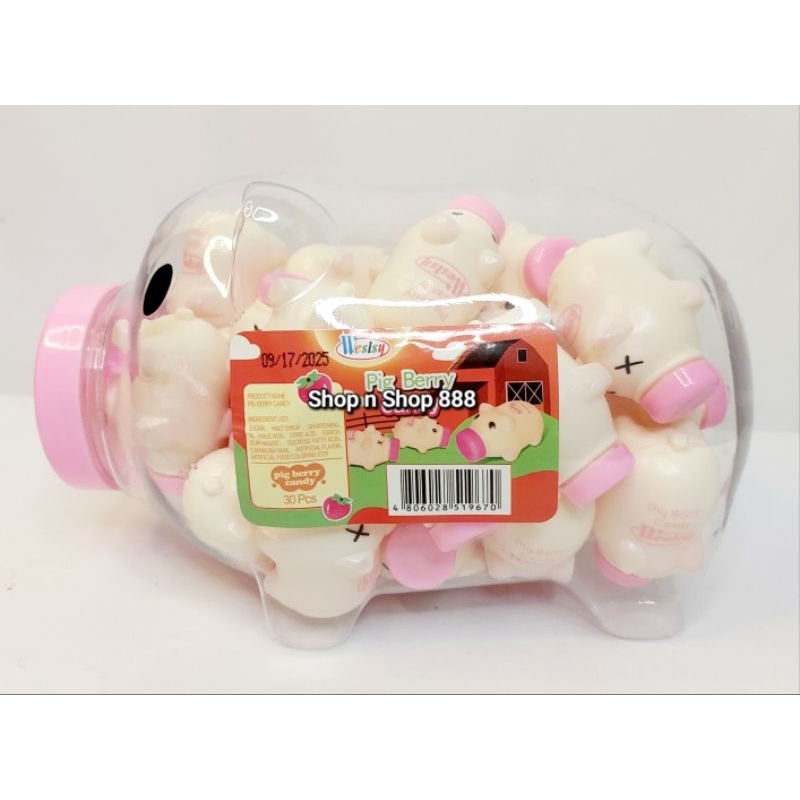 Pig Berry Candy !!! 30pcs/Jar | Shopee Philippines