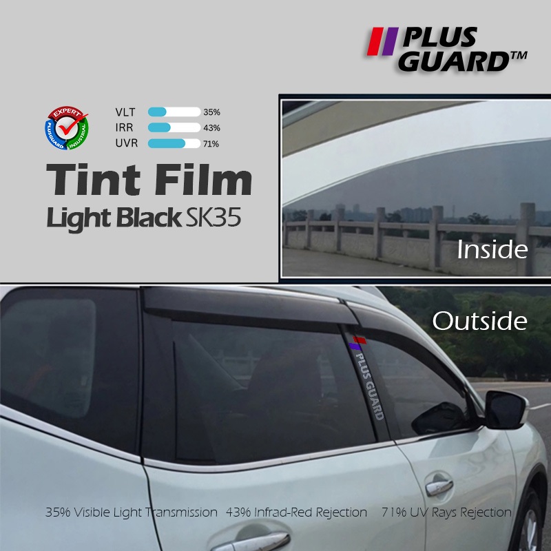 [5ft X 30m] Carbon Tint Light Black Sk35 Car Tint Films Window Tint