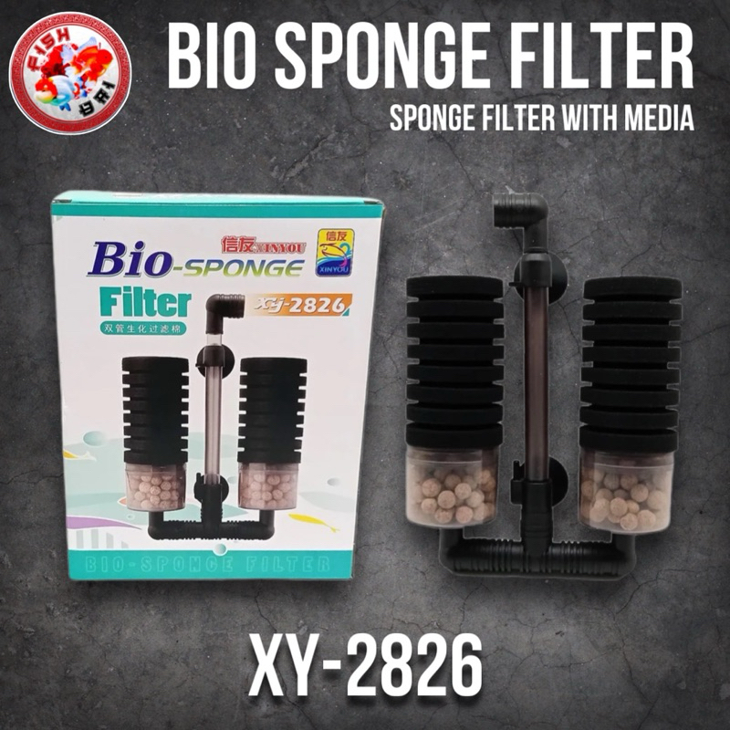 Bio Sponge Filter with Filter Media XY-2826 Xinyou Xin You | Shopee ...
