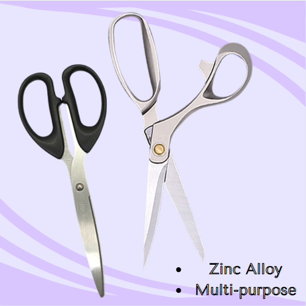 Sharp Heavy Duty Scissor Multi Purpose Scissor / Zinc Alloy Tailor ...