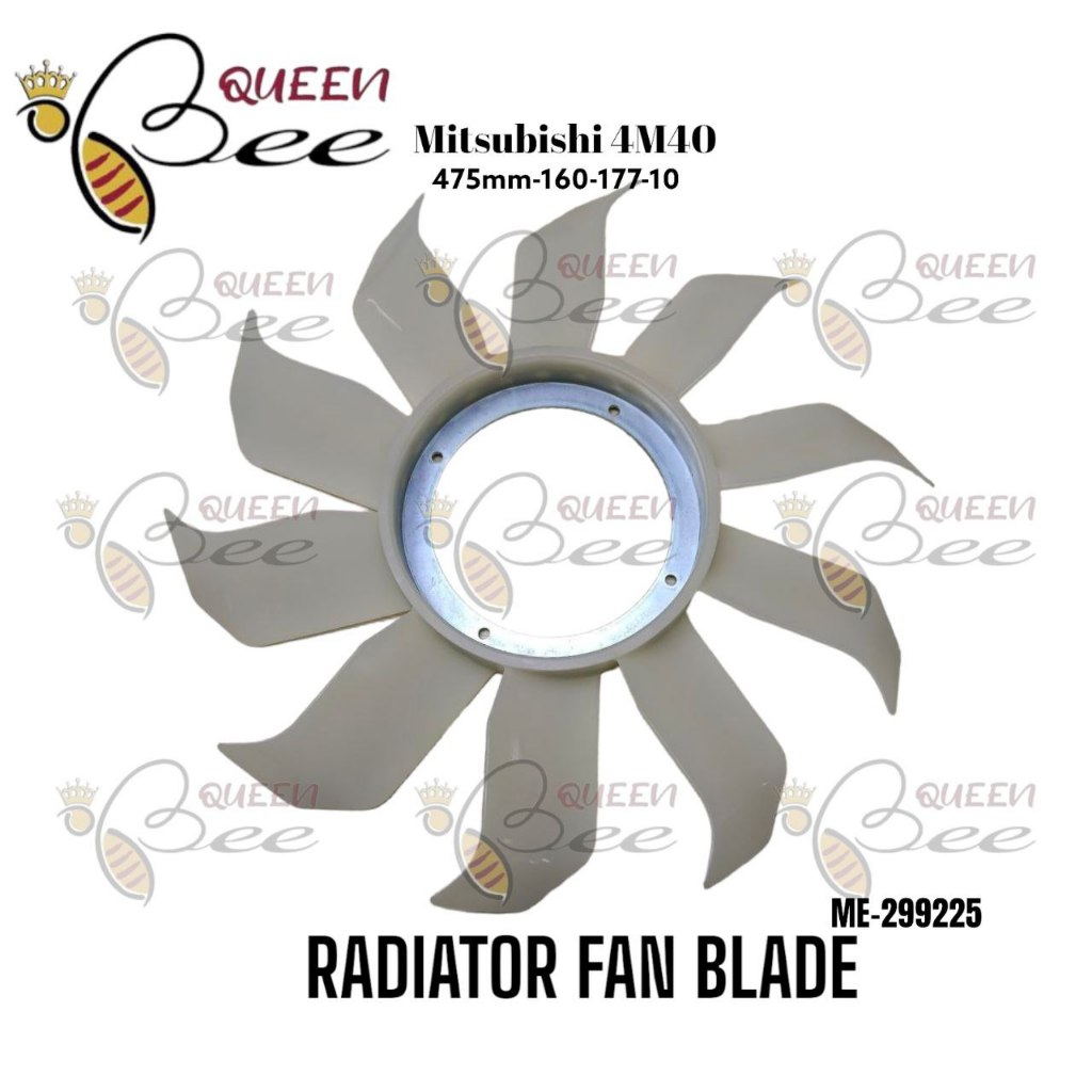 QUEENBEE ME299225 / ME013415 Mitsubishi 4M40 Radiator Fan Blade 475mm ...