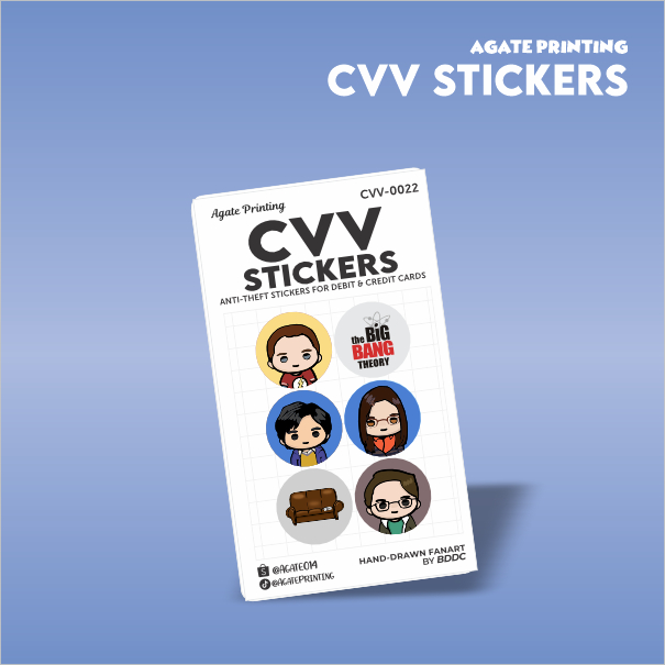 FANDOM CVV STICKERS (Anti-Theft Stickers for ATM/Credit Cards) 10mm Web ...