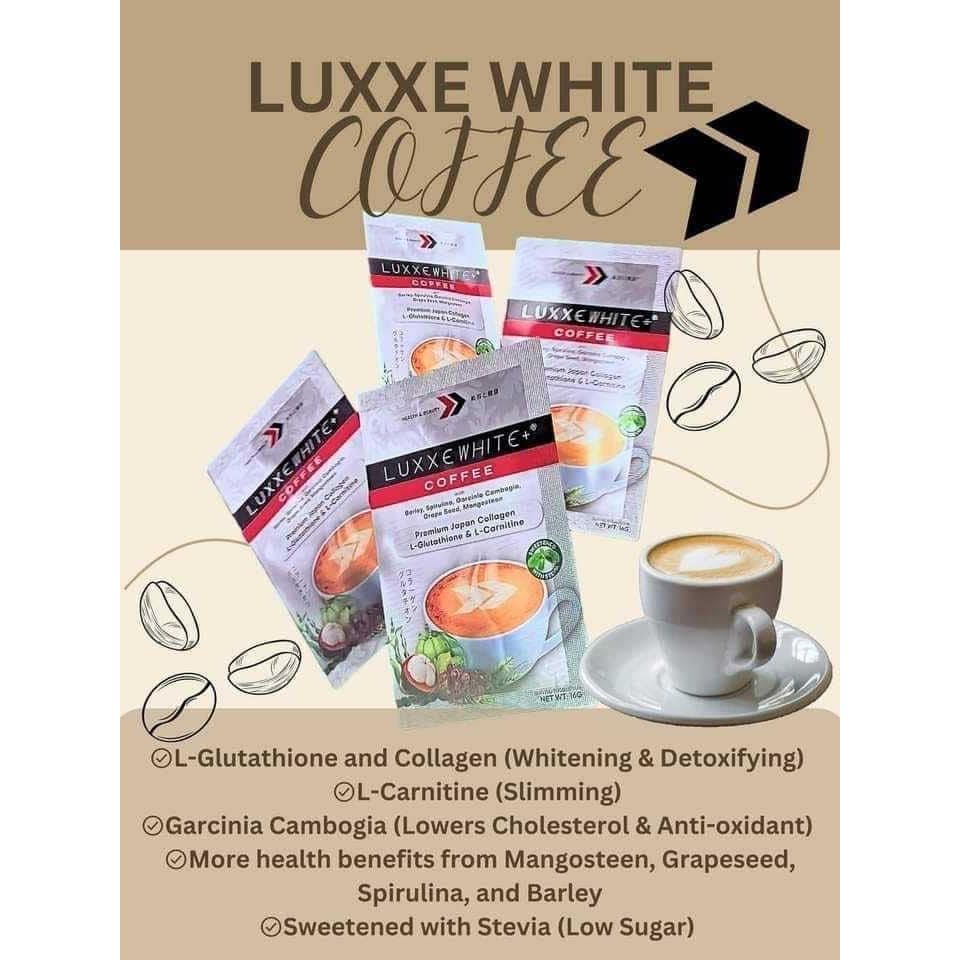 Luxxe White Coffee Collagen Glutathione ORIGINAL | Shopee Philippines