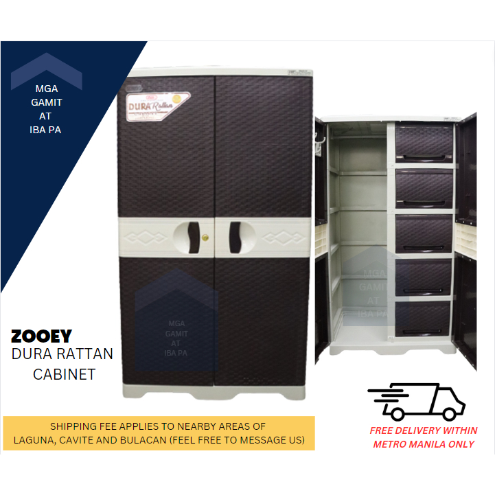 ZOOEY DURA RATTAN CABINET | Shopee Philippines