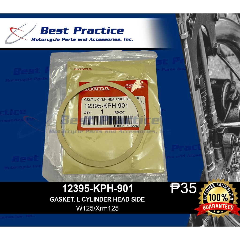 Honda Cylinder Head Left Side Gasket XRM125 Genuine 12395-KPH-901/902 ...