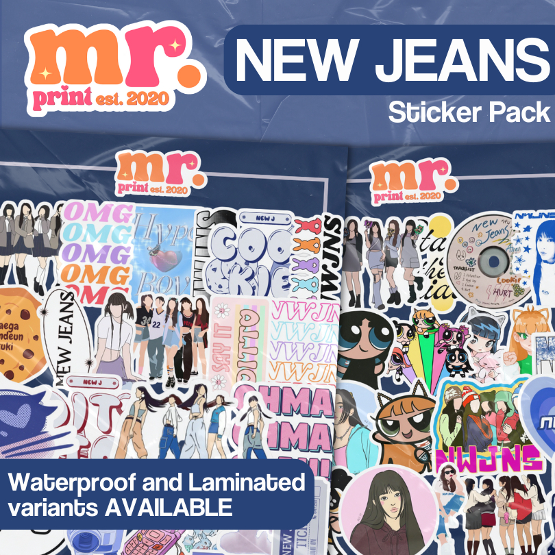 NEW JEANS STICKER | HANNI HAERIN MINJI DANIELLE | WATERPROOF STICKERS ...