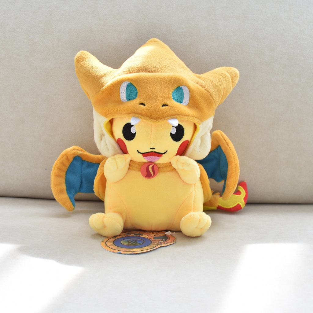 Pokemon Center Eevee Pikachu Poncho Plush Doll Figure Stuffed Animal ...