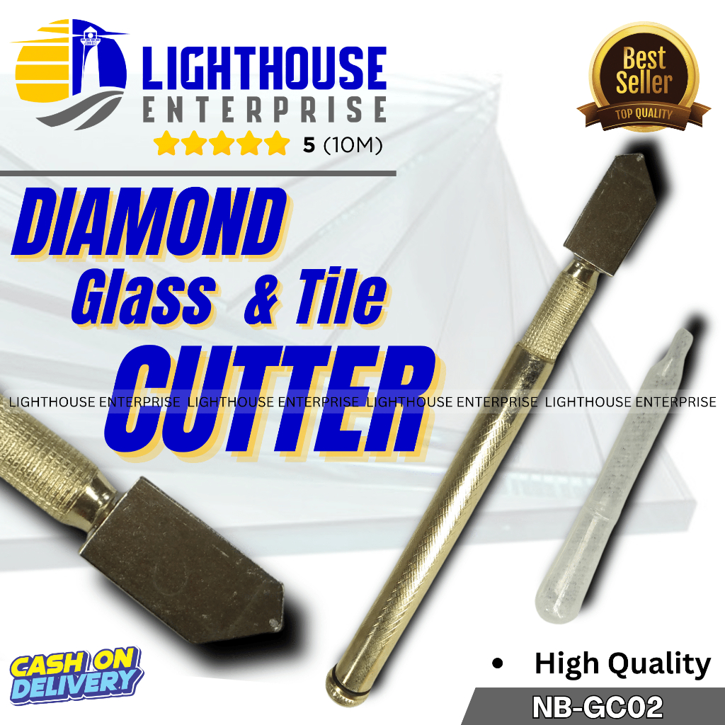 Diamond Glass Cutter / Glass Cutter / Tile Cutter with Anti Slip Metal ...