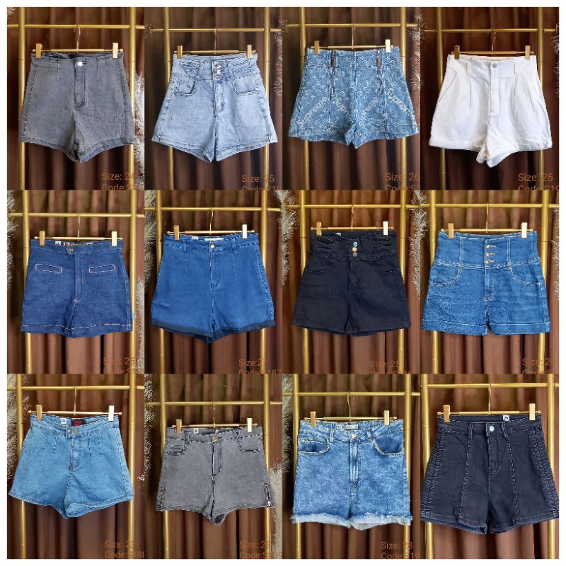 Highwaisted Korean VIP Denim Shorts #1958 | Shopee Philippines