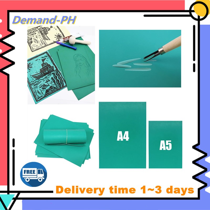 A4/A5 rubber carving block for Printing Engraving Sealer Stamp DIY ...