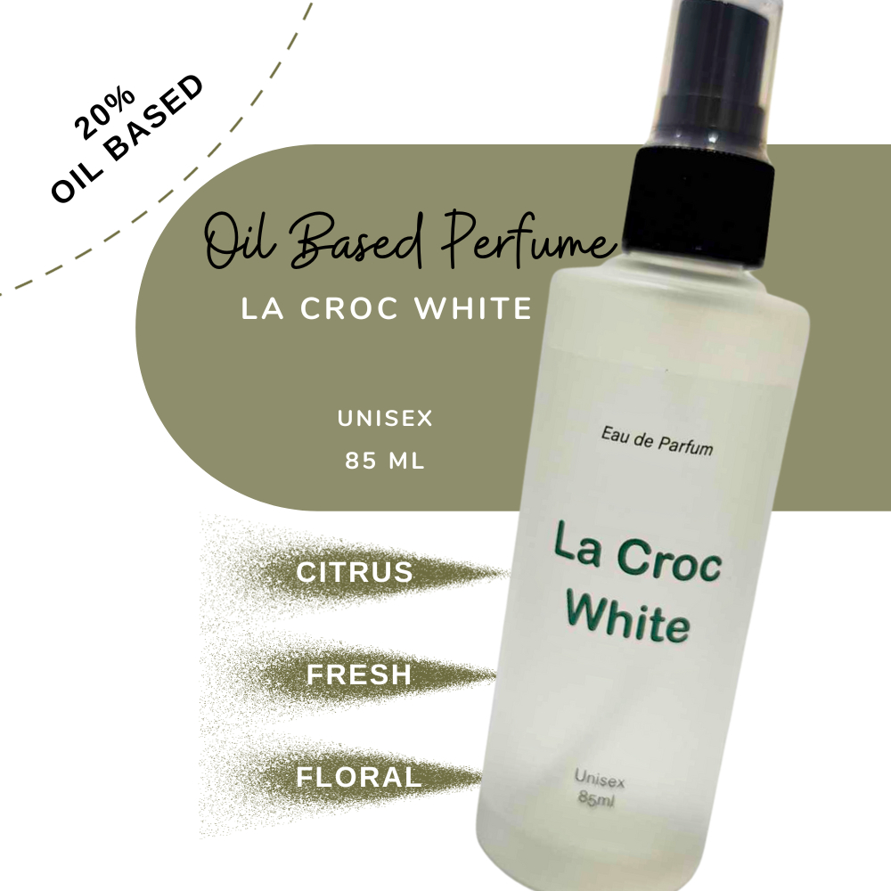 LA CROC WHITE Unisex Oil Based Perfume 85 ml Inspired Long Lasting Scent | Shopee Philippines