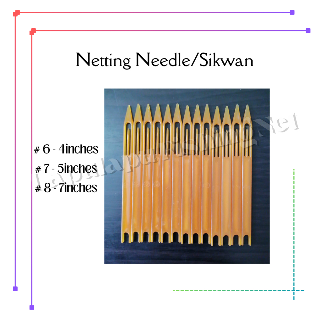 {RANDOM COLOR} SIKWAN -- NETTING NEDDLE -- panahi, per PACK {50 pcs ...