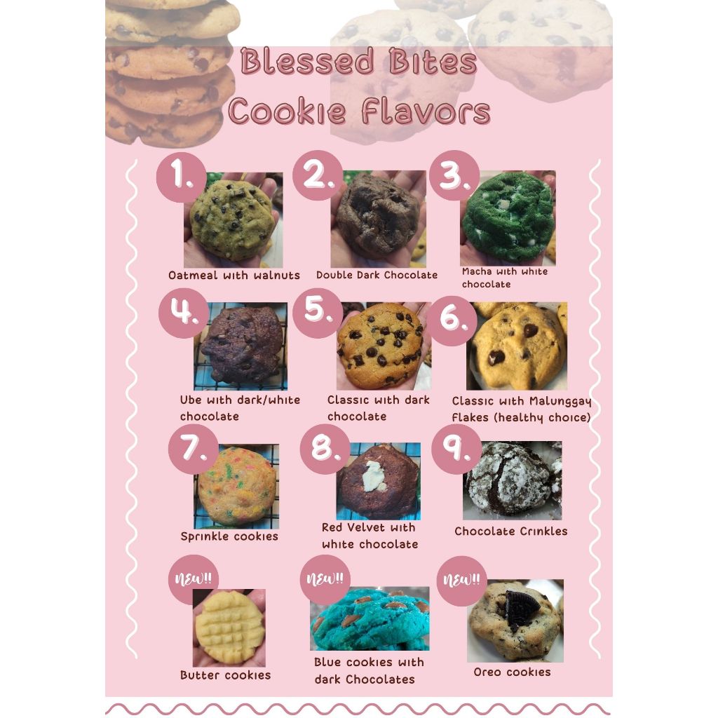 Individual packed palm sized cookies 55 grams each 45-pesos each only ...