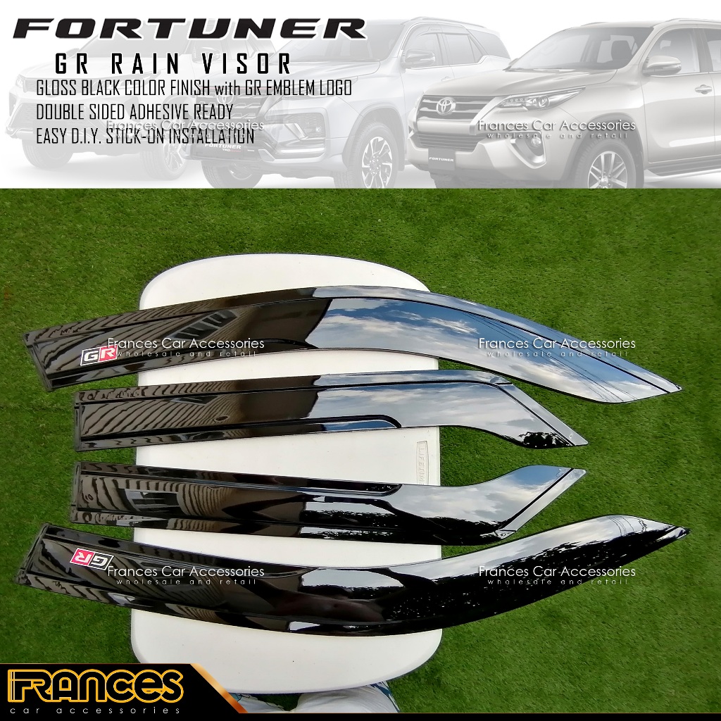 Toyota Fortuner G V Q LTD GR 2016 - 2025 GR Logo Slim Type Thick Window ...