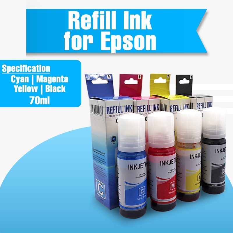Risefully - 70ml Dye Refill Ink #003 For L3110 L3210 L1110 L1210 L1250 ...