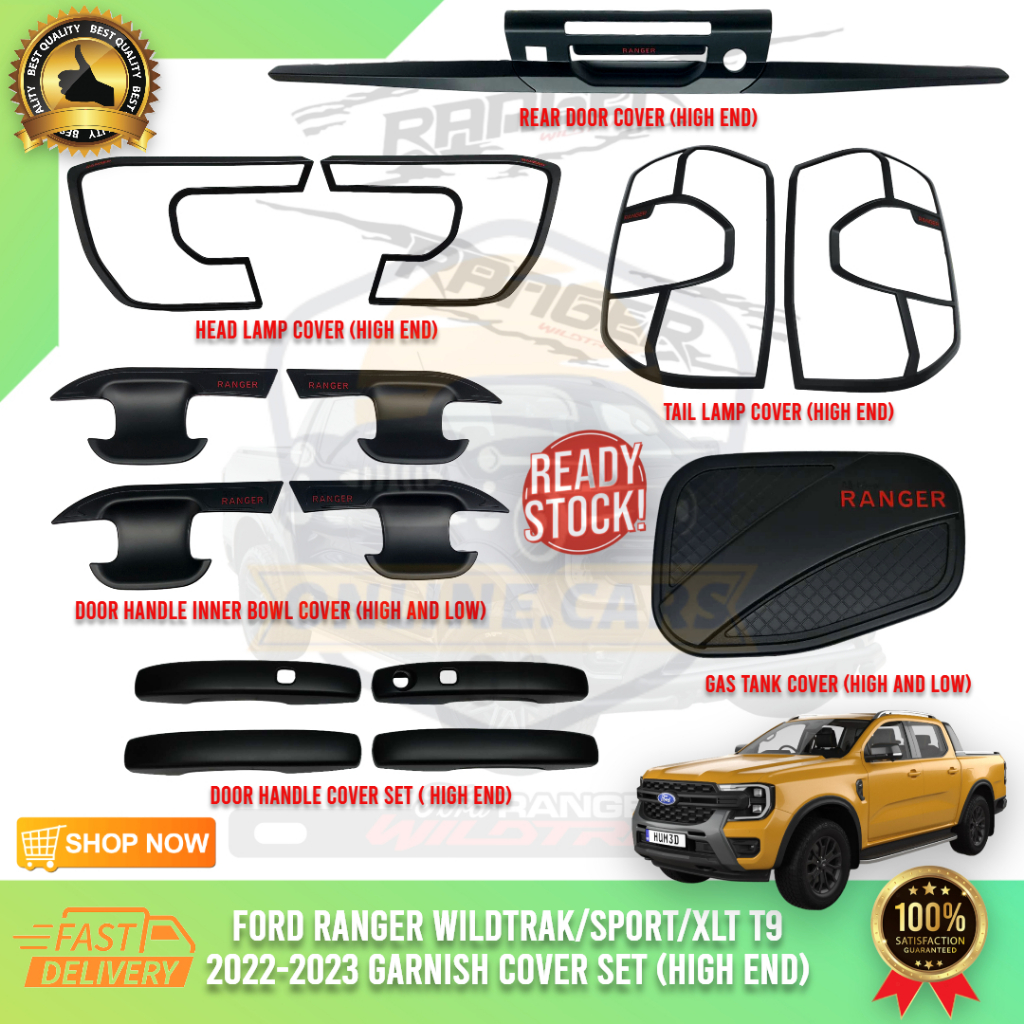 OC FORD RANGER WILDTRAK SPORT XLT T9 2022-2023 GARNISH COVER SET(HIGH ...