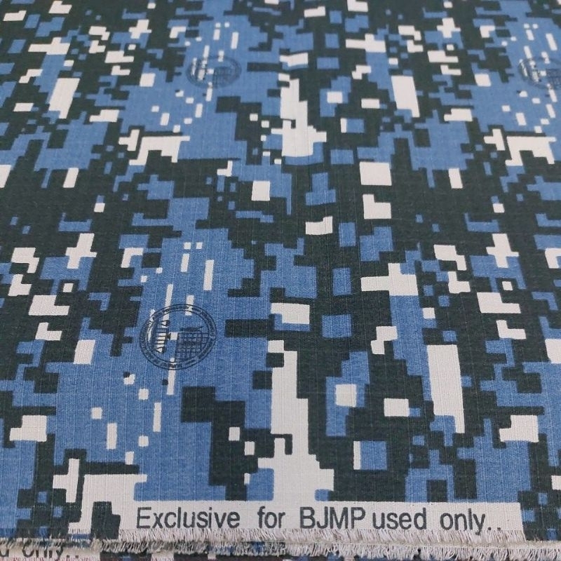 BJ delta blue camouflage ripstop (sold per yard ). | Shopee Philippines
