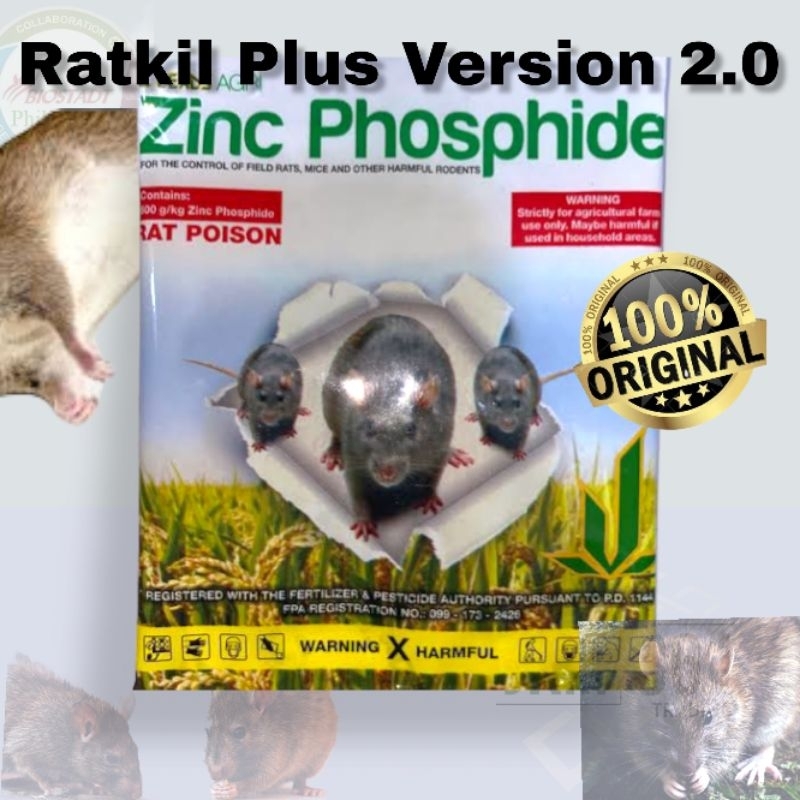 ORIGINAL Super Ratkil plus Version 2.0 Rodenticide Pasok sa Daga 10G ...